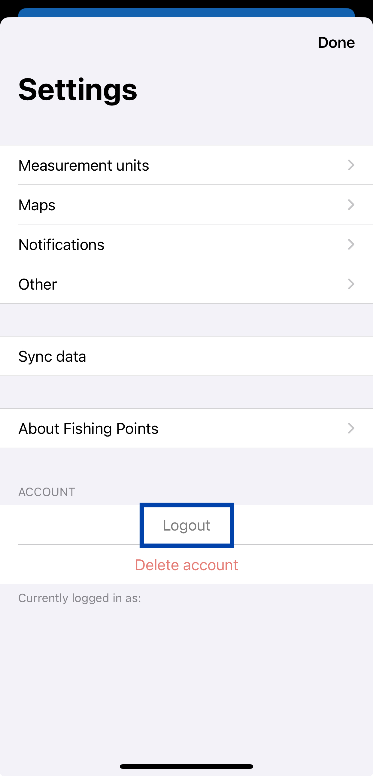 Signing in and logging out – Fishing Points Help Center